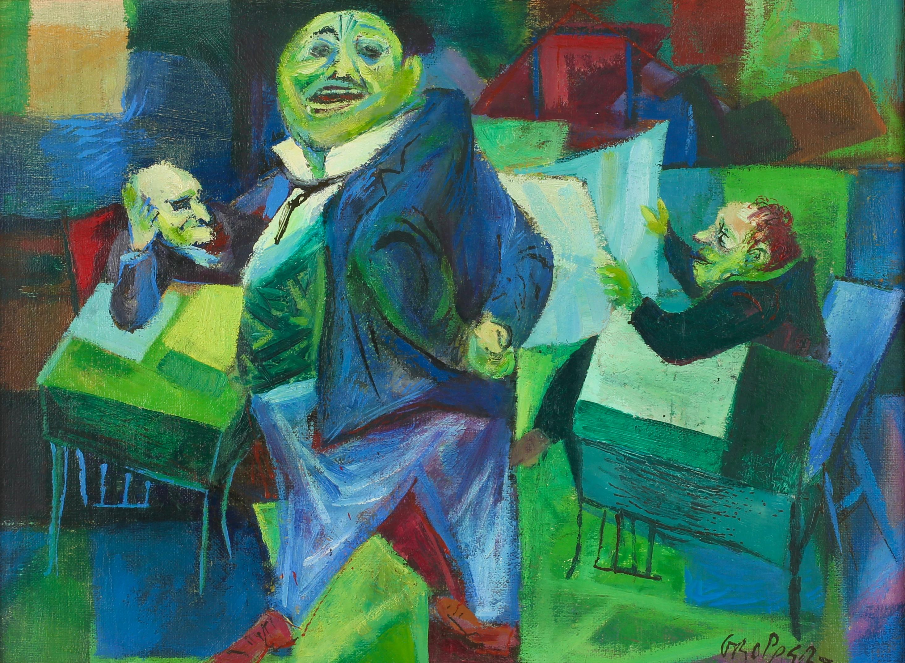 William Gropper - "Caucus Room" - Réalisme social du milieu du 20e ...