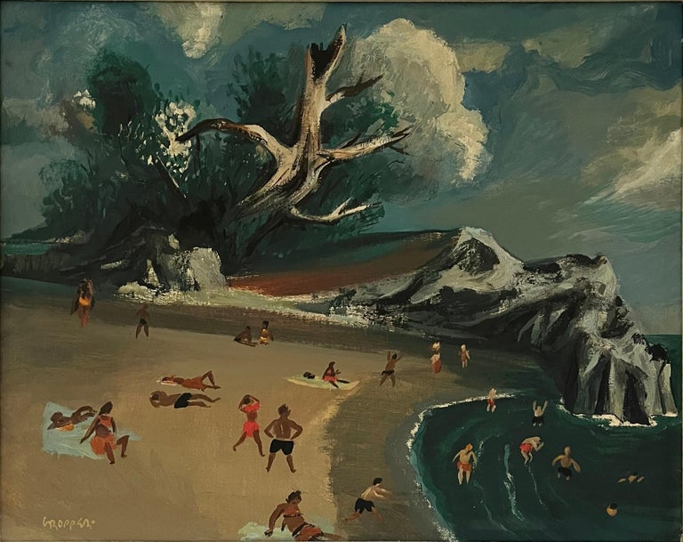 William Gropper - Kruger's Beach - Figures de la scène américaine du ...