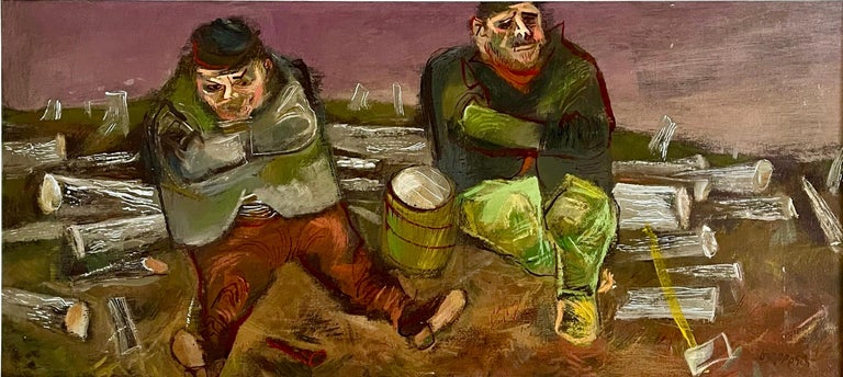 William Gropper - Logger Mid 20th Century Modern Industrial American ...