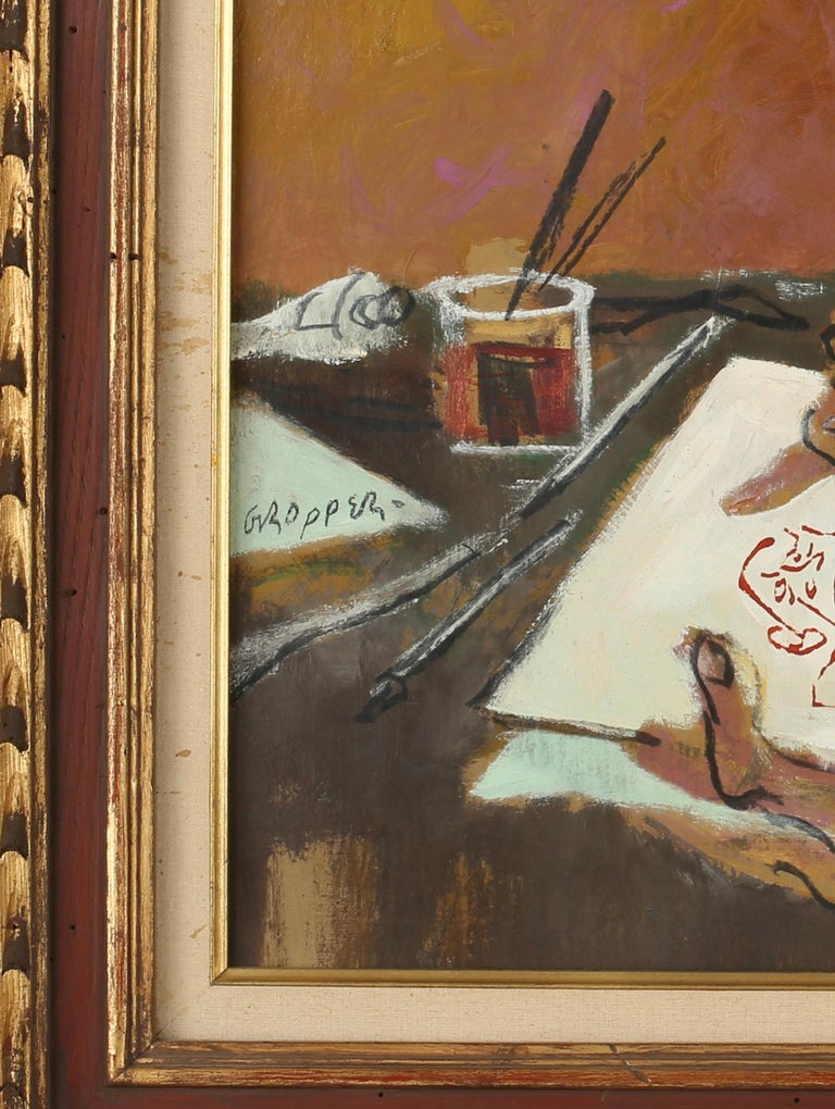 William Gropper - Self Portrait Mid 20th Century Social Realism Modern ...