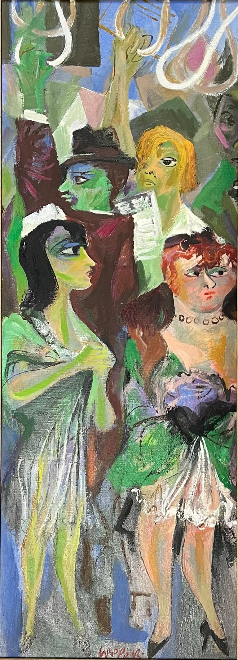 William Gropper - Rush Hour Mid 20th Century Realism Modern NYC ...