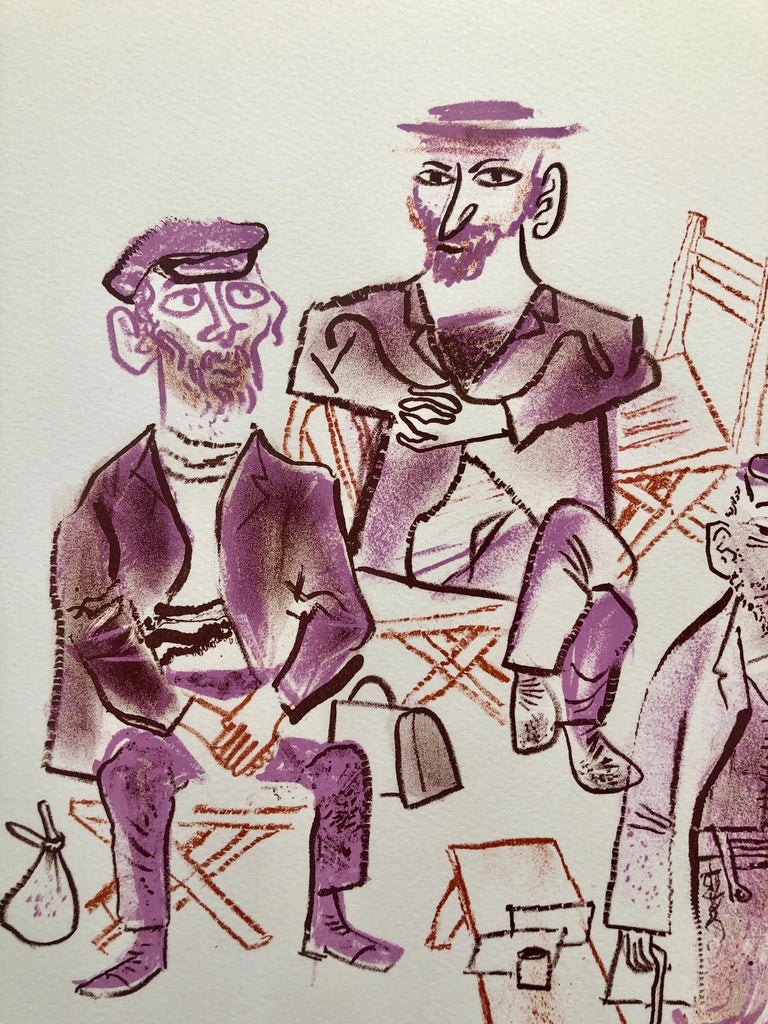 William Gropper - Jewish Shtetl Machers Americana Judaica Lithograph ...