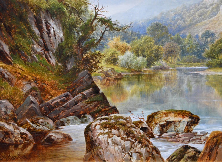 William Henry Mander - The Lledr Valley, North Wales - 19th Century ...