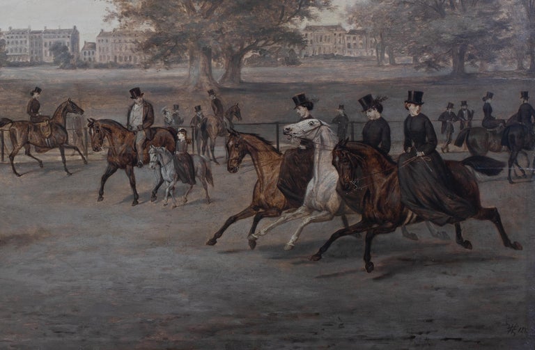 William Henry Wheelwright - Horse Riding At Rotten Row, Hyde Park ...