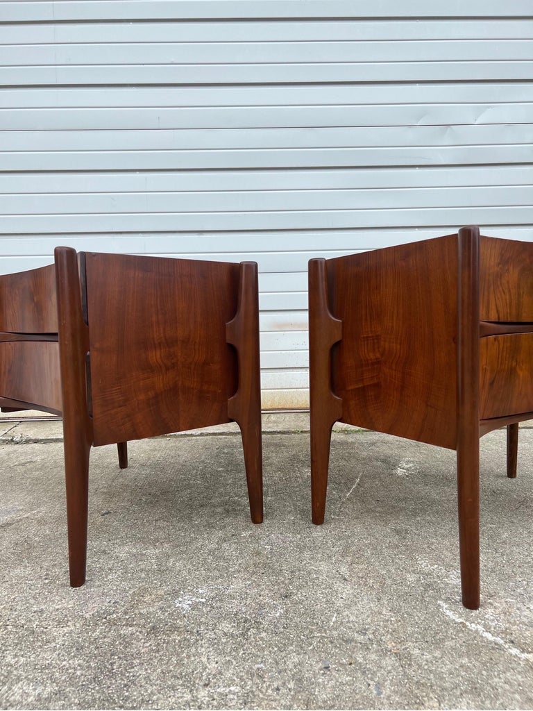 William Hinn ‘Exoskeleton’ Nightstands, Pair at 1stDibs