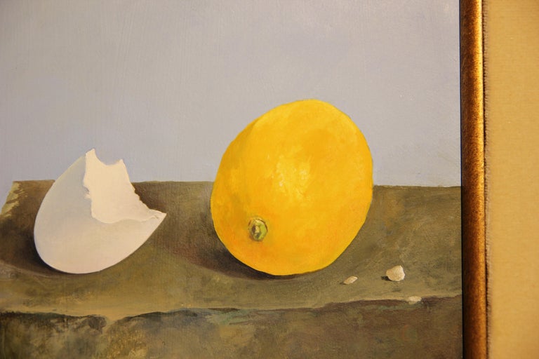 William Hoey - Surrealist Still Life of Eggshell and Lemon Landscape ...