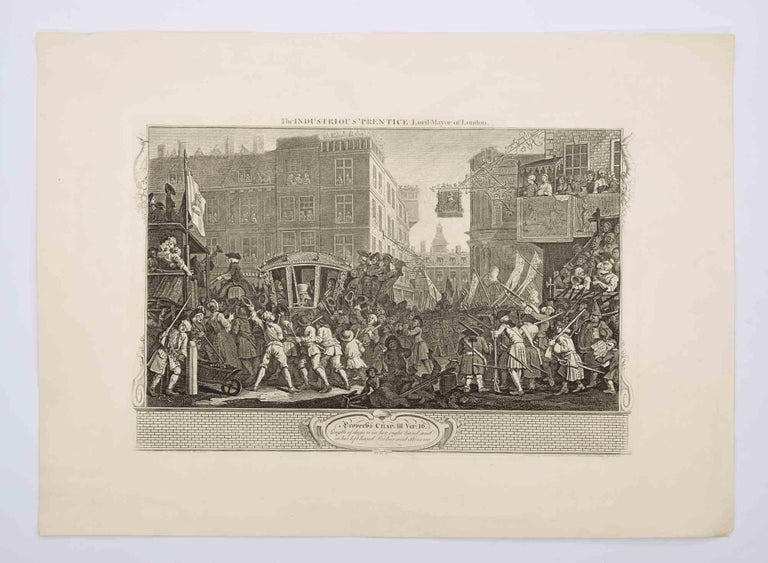 William Hogarth - The Industrious Prentice - Original Etching by ...