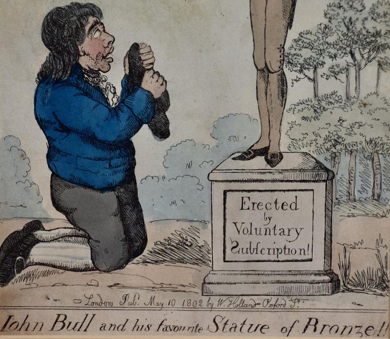 William Holland - An early 19th C. satirical etching of John Bull ...