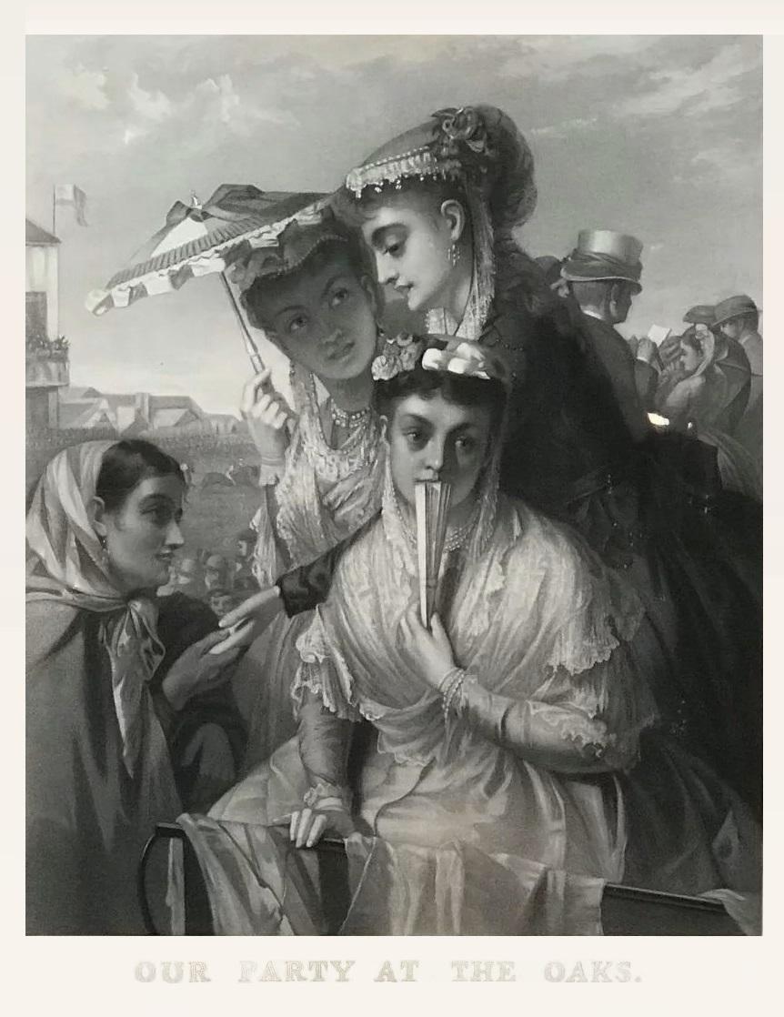 William Holyoake - Our Party at the Oaks - 19th Century Exhibition Oil ...
