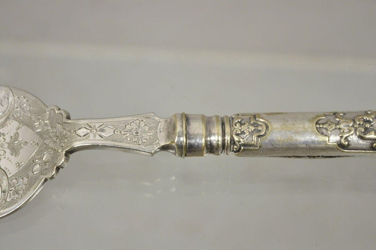 William Hutton and Sons English Victorian Silver Plated Fish Service ...