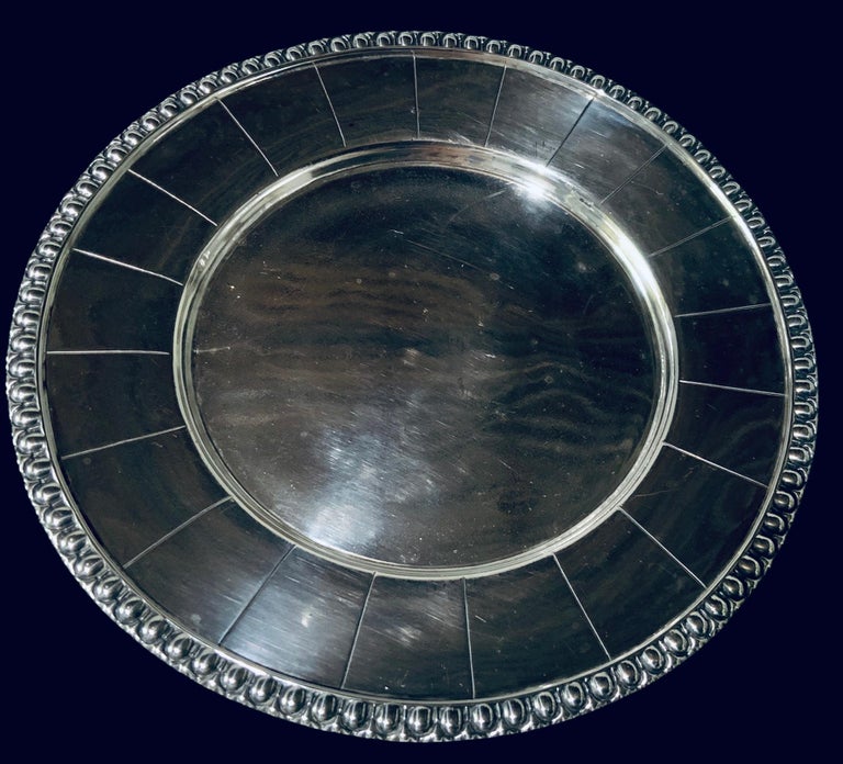 William Hutton and Sons/Joseph Rodgers &Sons Sterling Glass Butter Dish ...