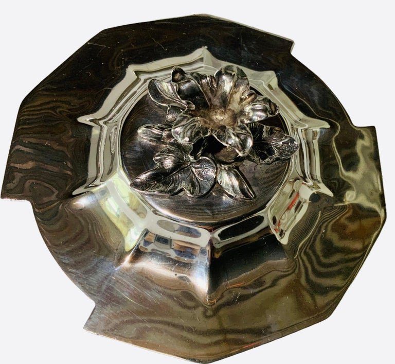 William Hutton and Sons/Joseph Rodgers &Sons Sterling Glass Butter Dish ...