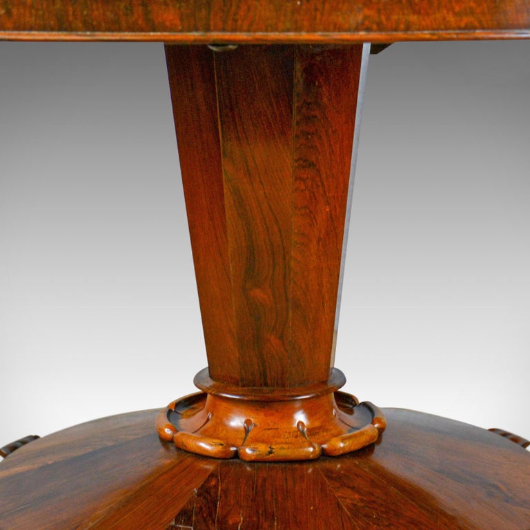 William IV Antique Breakfast Table English, Rosewood Tilt Top Dining ...