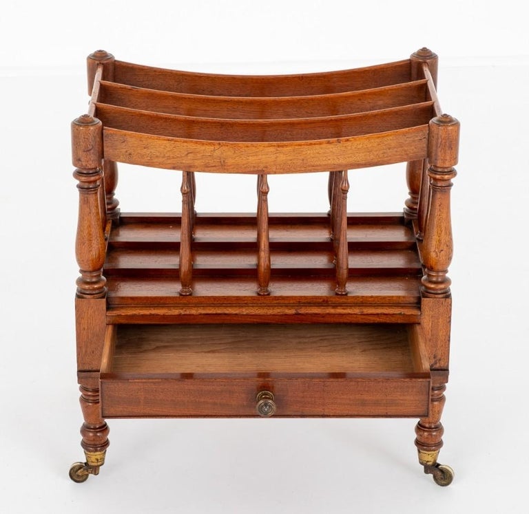 William IV Canterbury Mahogany Magazine Stand, 19th Century For Sale at ...
