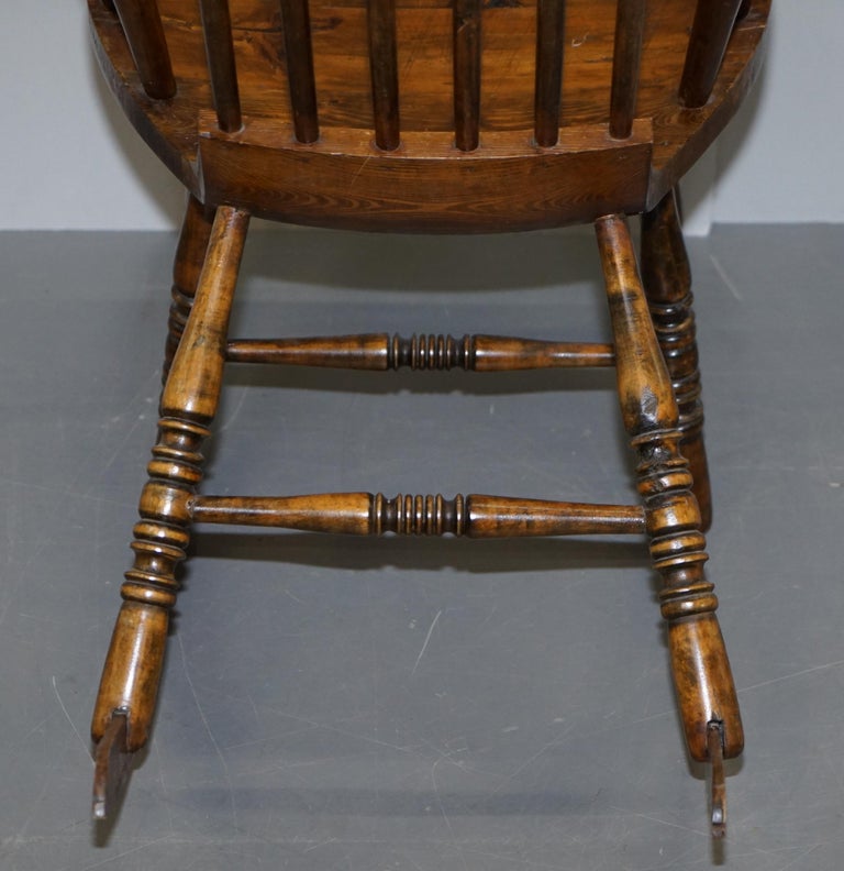 William IV circa 1830 Swedish Pine Rocking Armchair Stunning Timber ...
