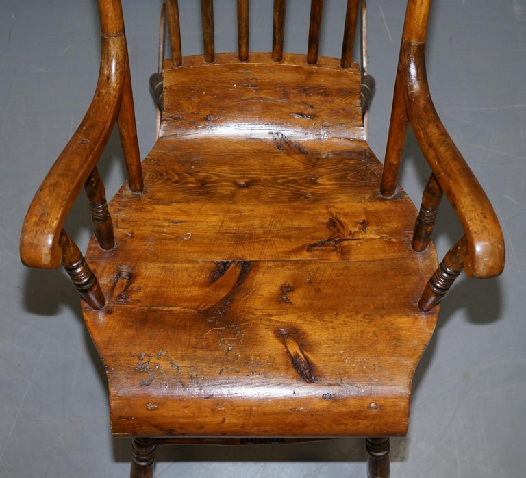 William IV circa 1830 Swedish Pine Rocking Armchair Stunning Timber ...