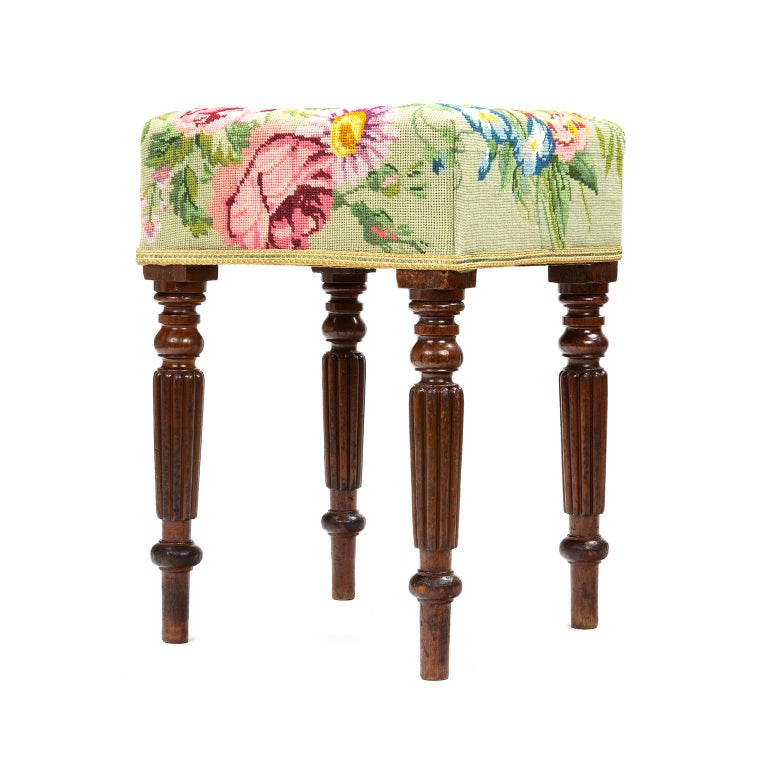 William IV Gillows Mahogany Stool at 1stDibs