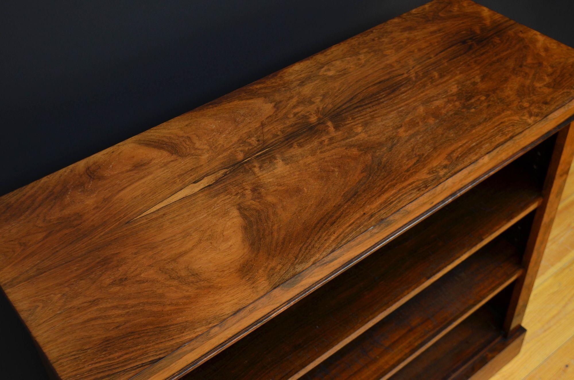 William IV Low Open Bookcase in Rosewood For Sale at 1stDibs