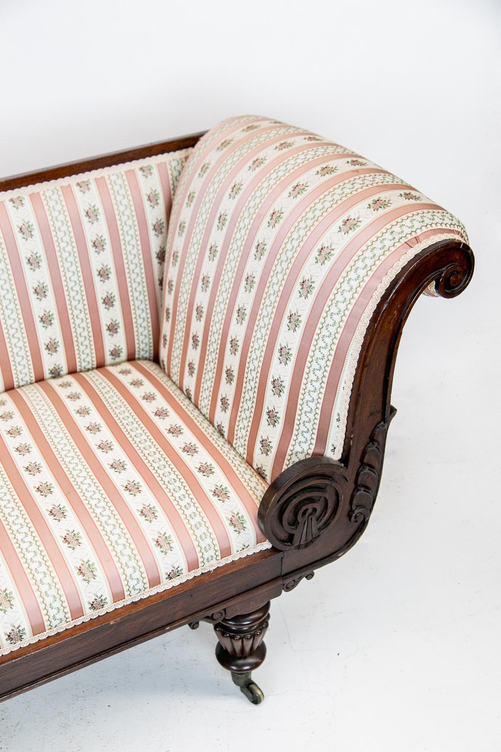 William IV Mahogany Chaise Lounge at 1stDibs