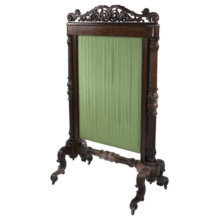William IV Mahogany Fire-Screen Attributed to Gillows at 1stDibs | with ...