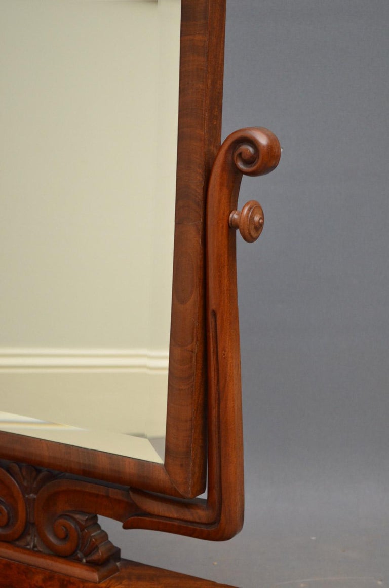 William IV Mahogany Toilet Mirror For Sale at 1stDibs