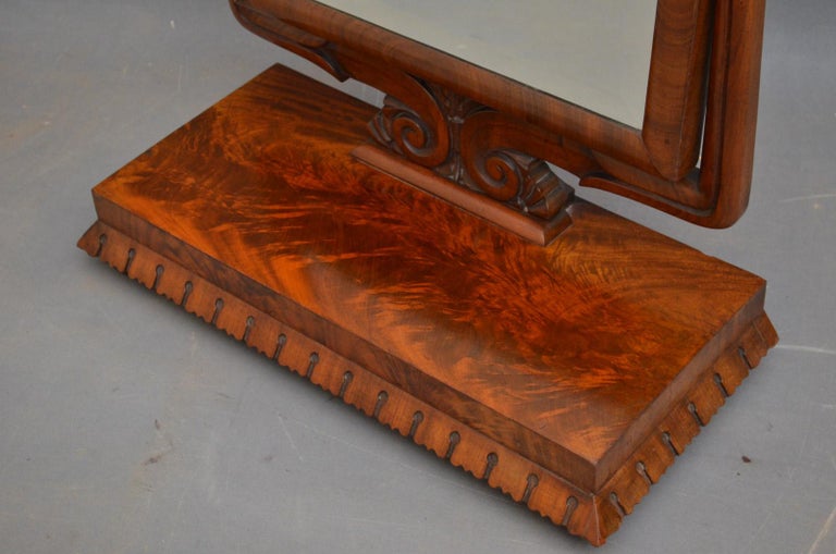 William IV Mahogany Toilet Mirror For Sale at 1stDibs