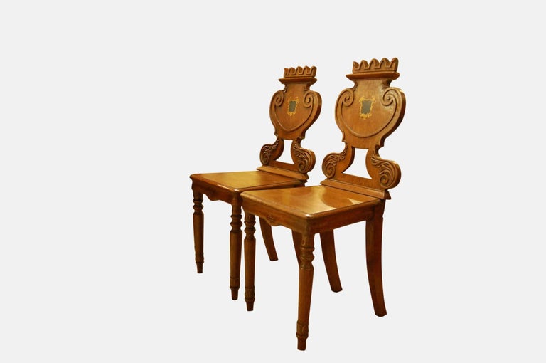 William IV Oak Hall Chairs For Sale at 1stDibs