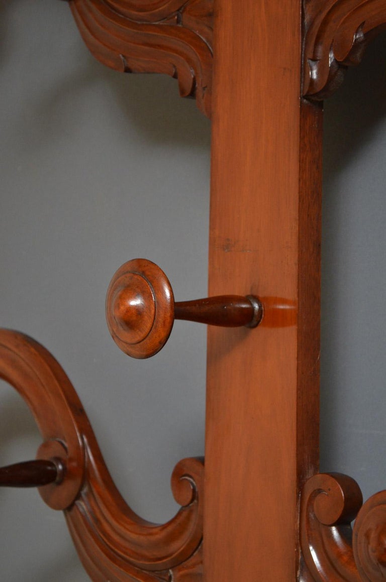 William IV or Early Victorian Mahogany Hall Tree at 1stDibs