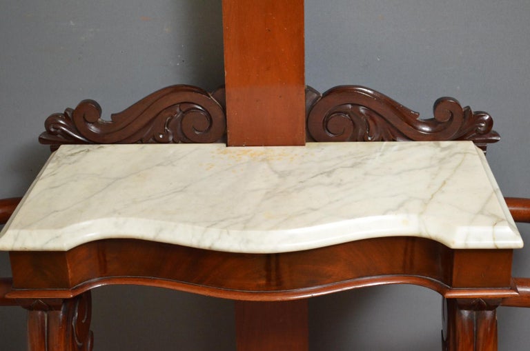 William IV or Early Victorian Mahogany Hall Tree at 1stDibs