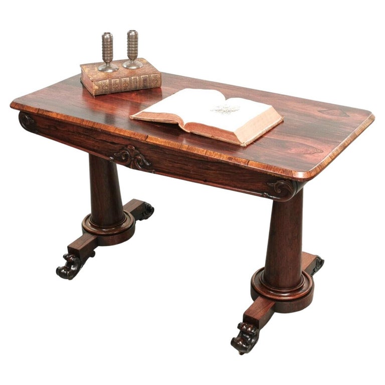 William IV, Rosewood Library Table For Sale at 1stDibs