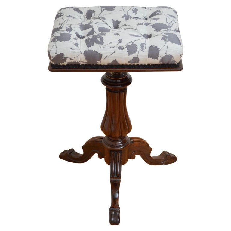 William IV Rosewood Piano Stool For Sale at 1stDibs