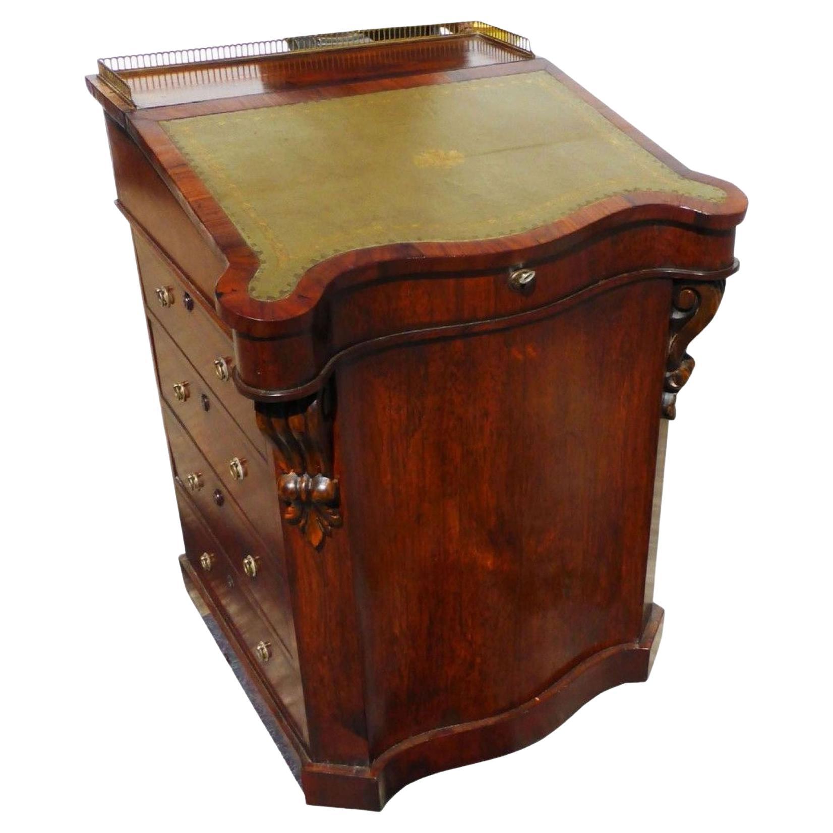 William IV Period Rosewood Davenport at 1stDibs