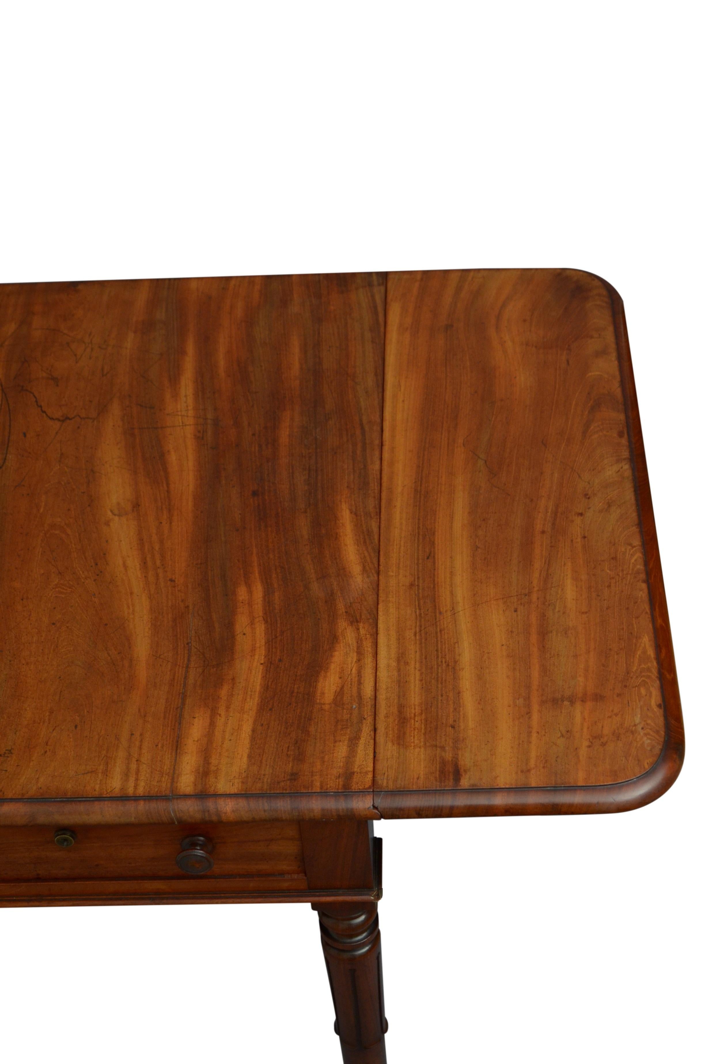 William IV Solid Mahogany Pembroke Table For Sale at 1stDibs