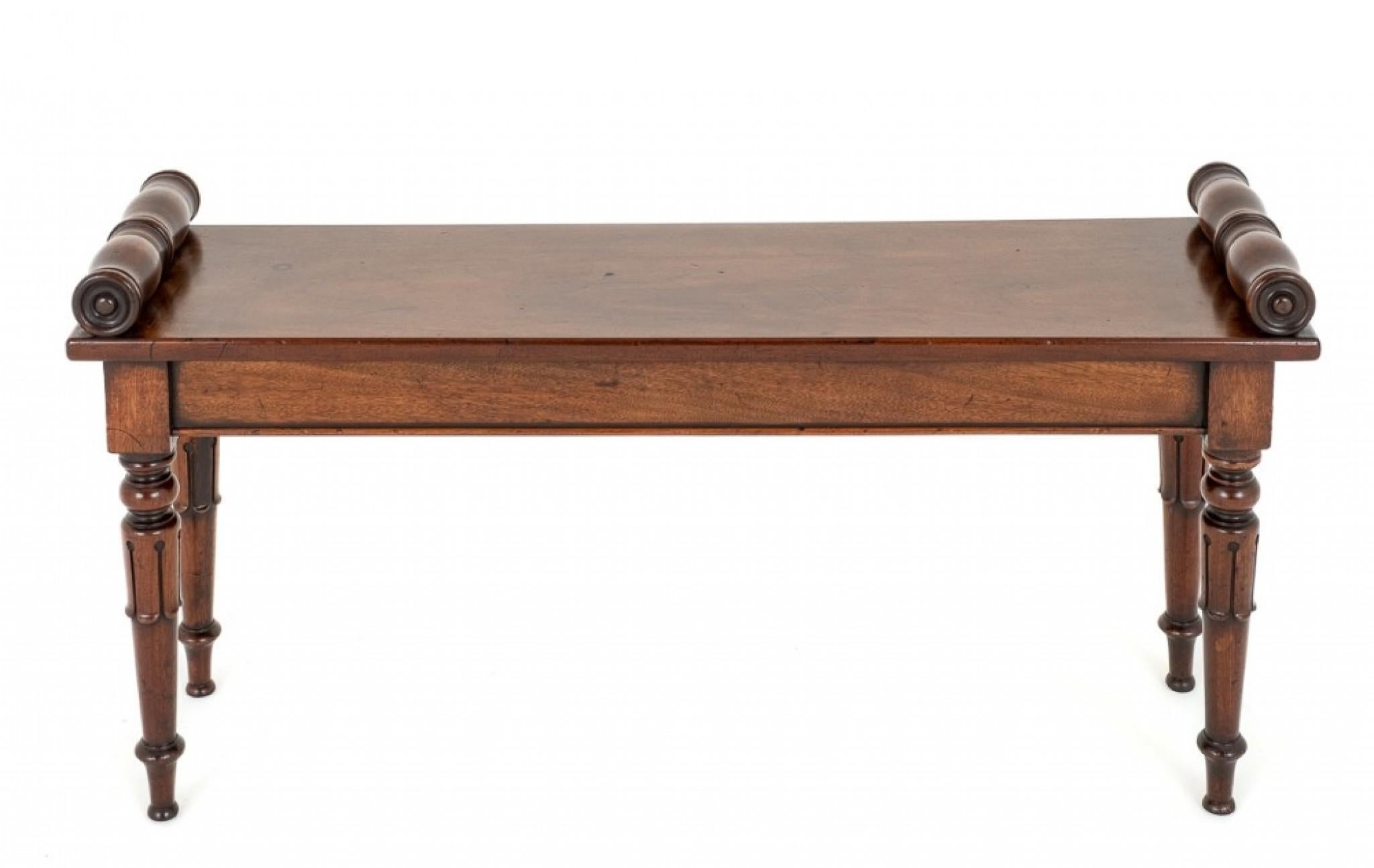 William IV Stool Window Seat Mahogany, 18th Century at 1stDibs