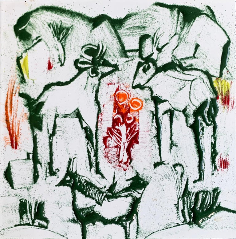 William Jacobs - William Jacobs "Untitled 4", original enamel on metal ...