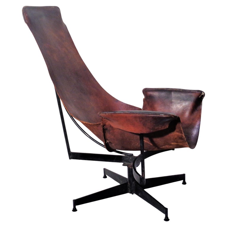 William Katavolos Swivel "K Chair" for Leathercrafter, Circa 1950's For ...