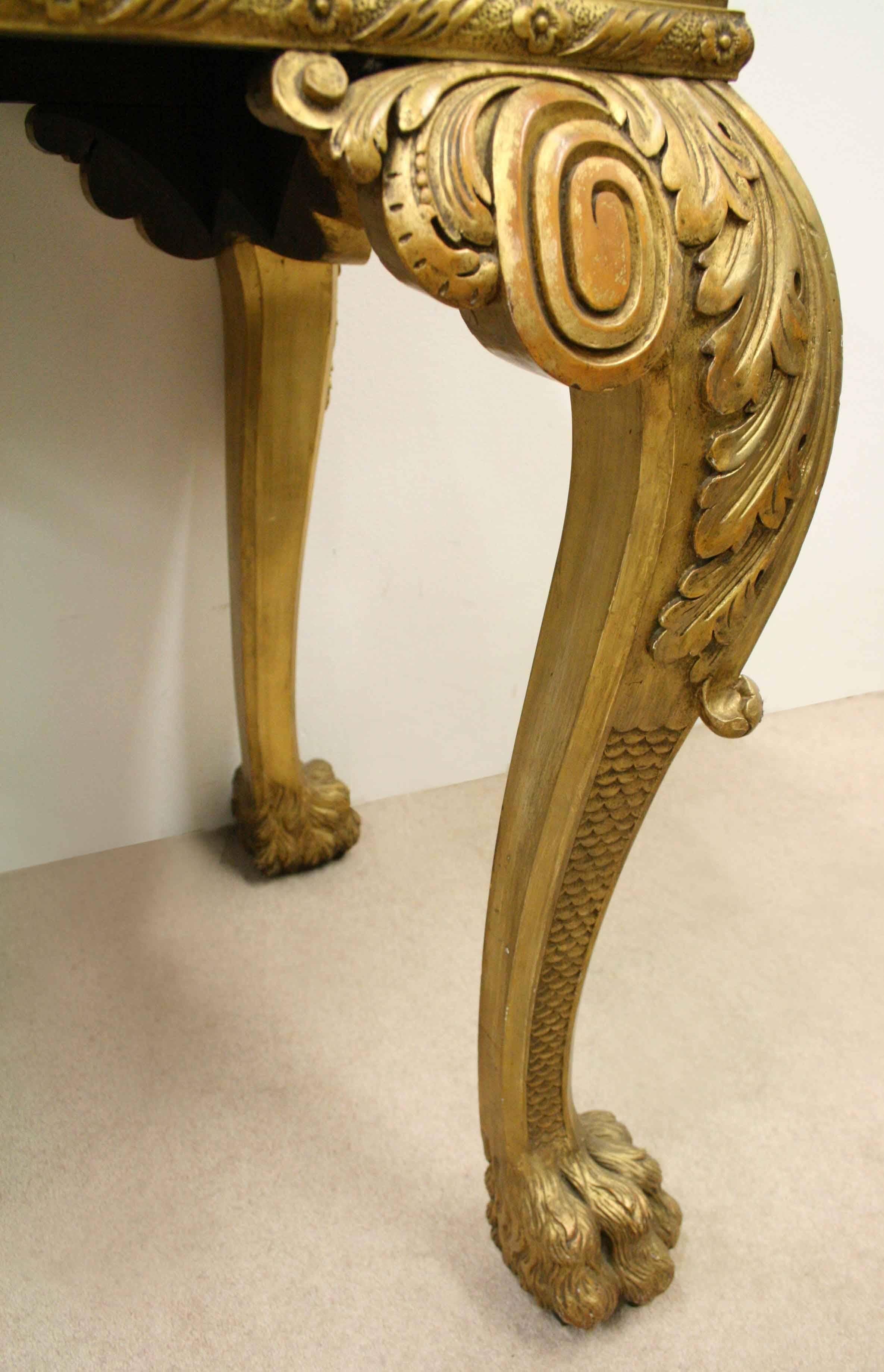 William Kent Style Gilded Hall Table, circa 1870 For Sale at 1stDibs