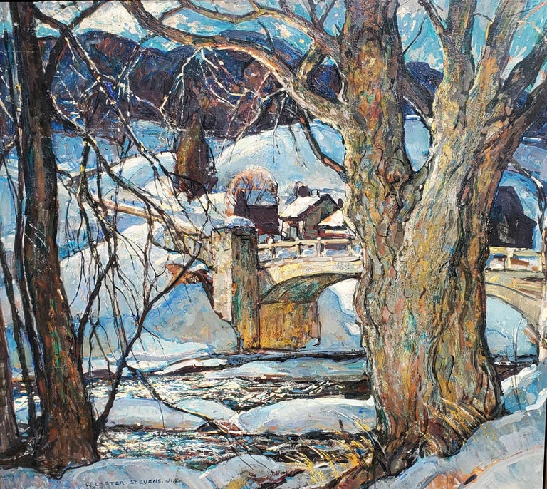 Artist William Stevens William Stevens 1888 1969 River Landscape