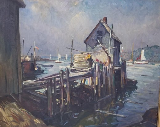 William Lester Stevens - "Autumn in the Valley" - Landscape painting ...