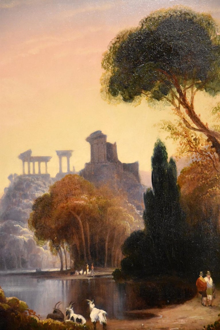 William Linton - “An Arcadian Landscape” Oil Painting In the Manner of ...
