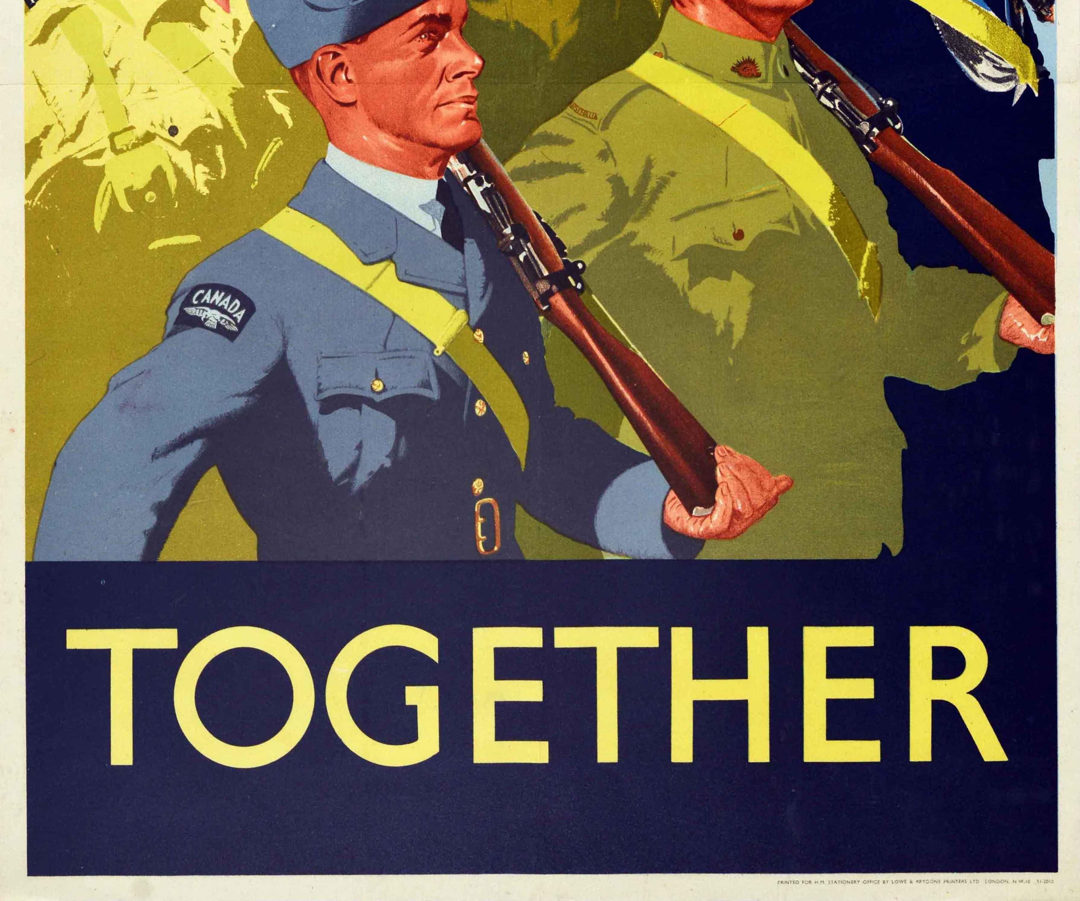 William Little - Original Vintage Poster Together Commonwealth Forces ...