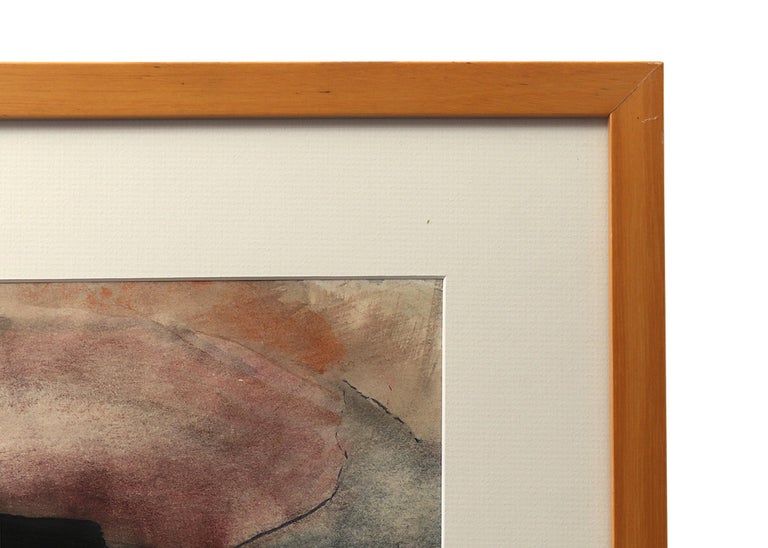 William Lumpkins - 1969 Signed Abstract Watercolor Painting, 'Might ...