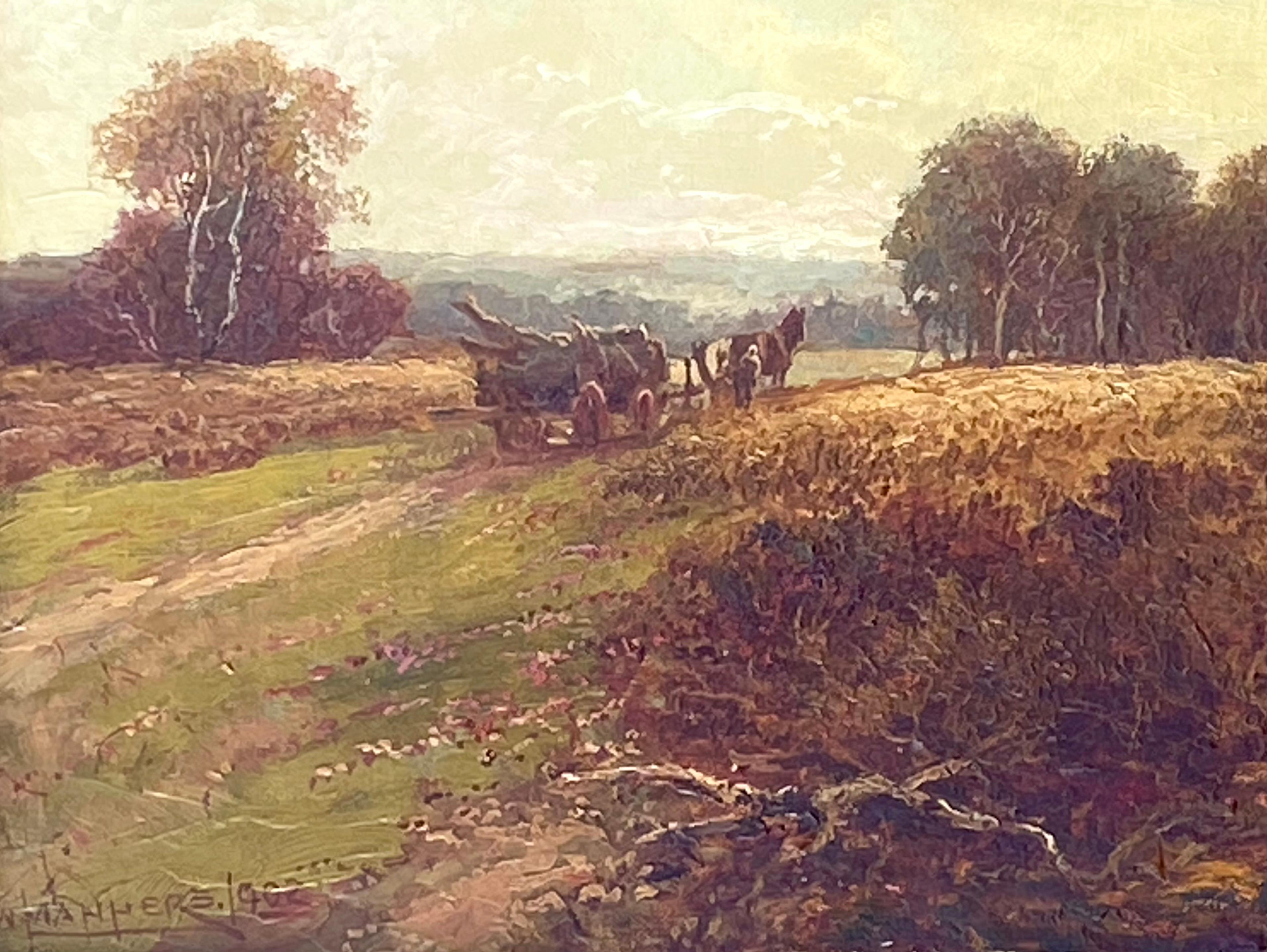 William Manners - “Horse drawn Wagon with Figure” at 1stDibs