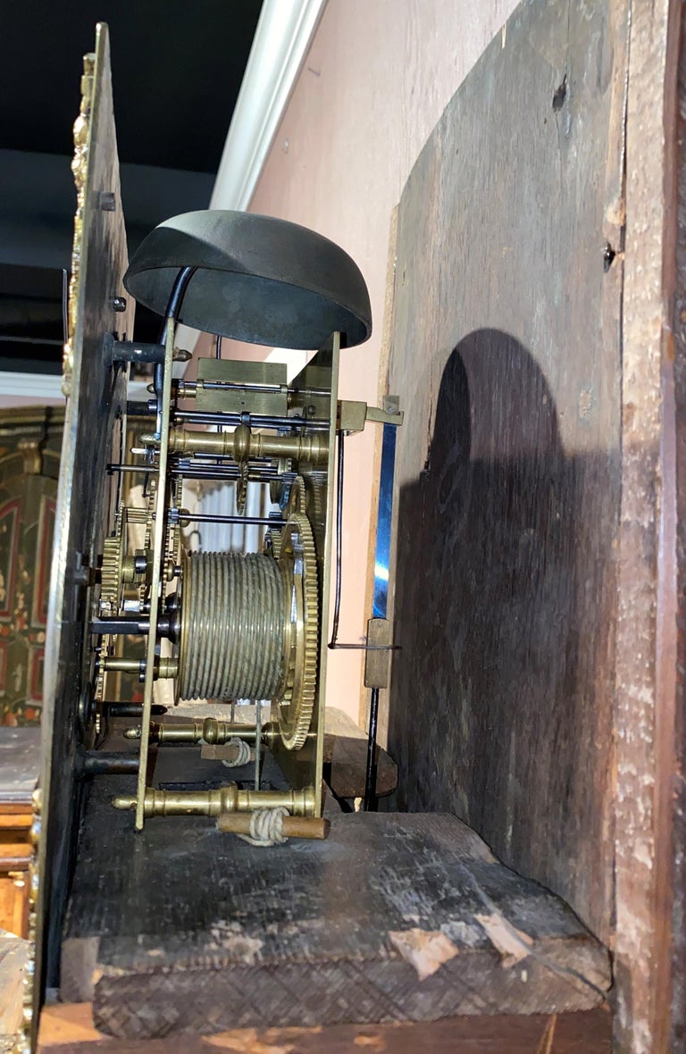 William and Mary Floral Marquetry 8-Day Longcase Clock by LeCount ...