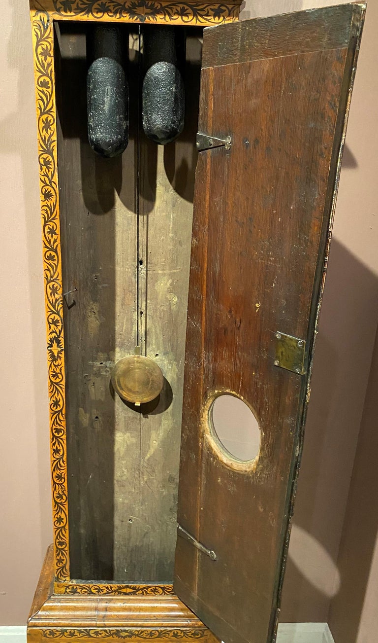 William and Mary Floral Marquetry 8-Day Longcase Clock by LeCount ...