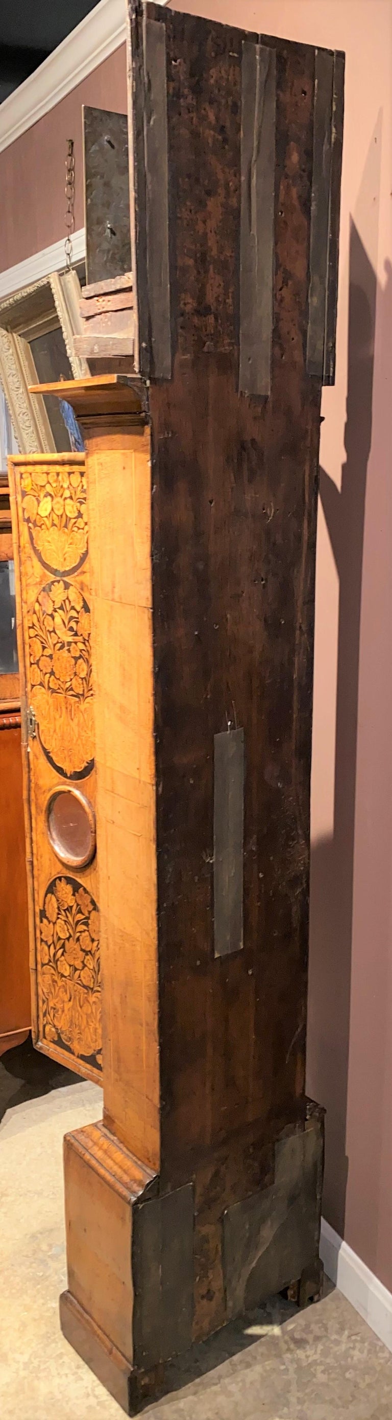 William and Mary Floral Marquetry 8-Day Longcase Clock by LeCount ...