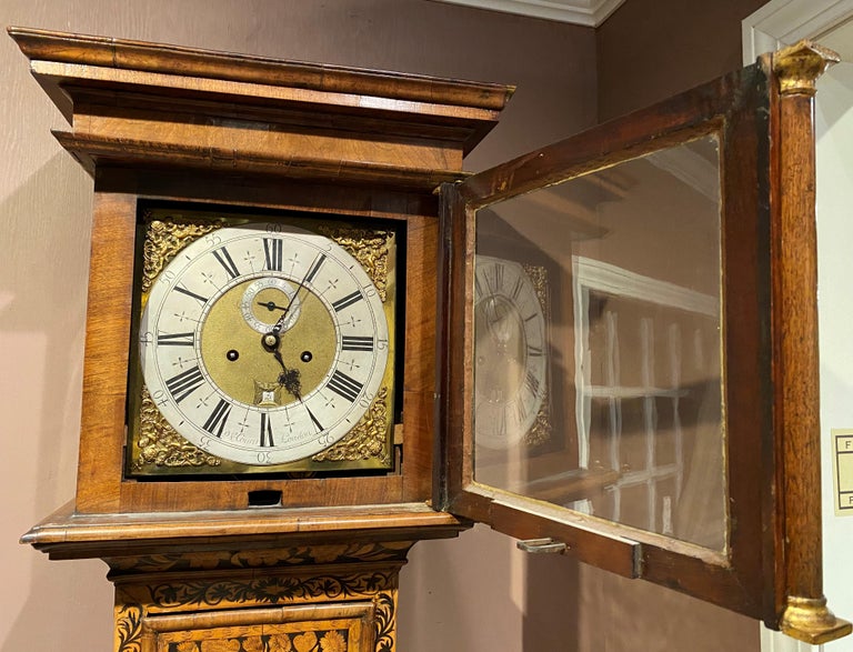 William and Mary Floral Marquetry 8-Day Longcase Clock by LeCount ...