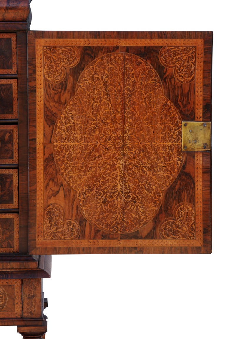 William and Mary Seaweed Marquetry Inlaid Cabinet by Gerrit Jensen (c ...