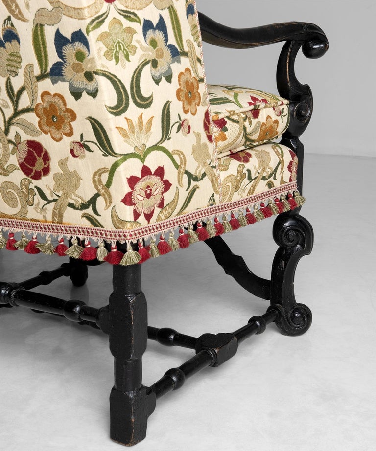 William and Mary Wingback Chair, England Circa 1910 at 1stDibs