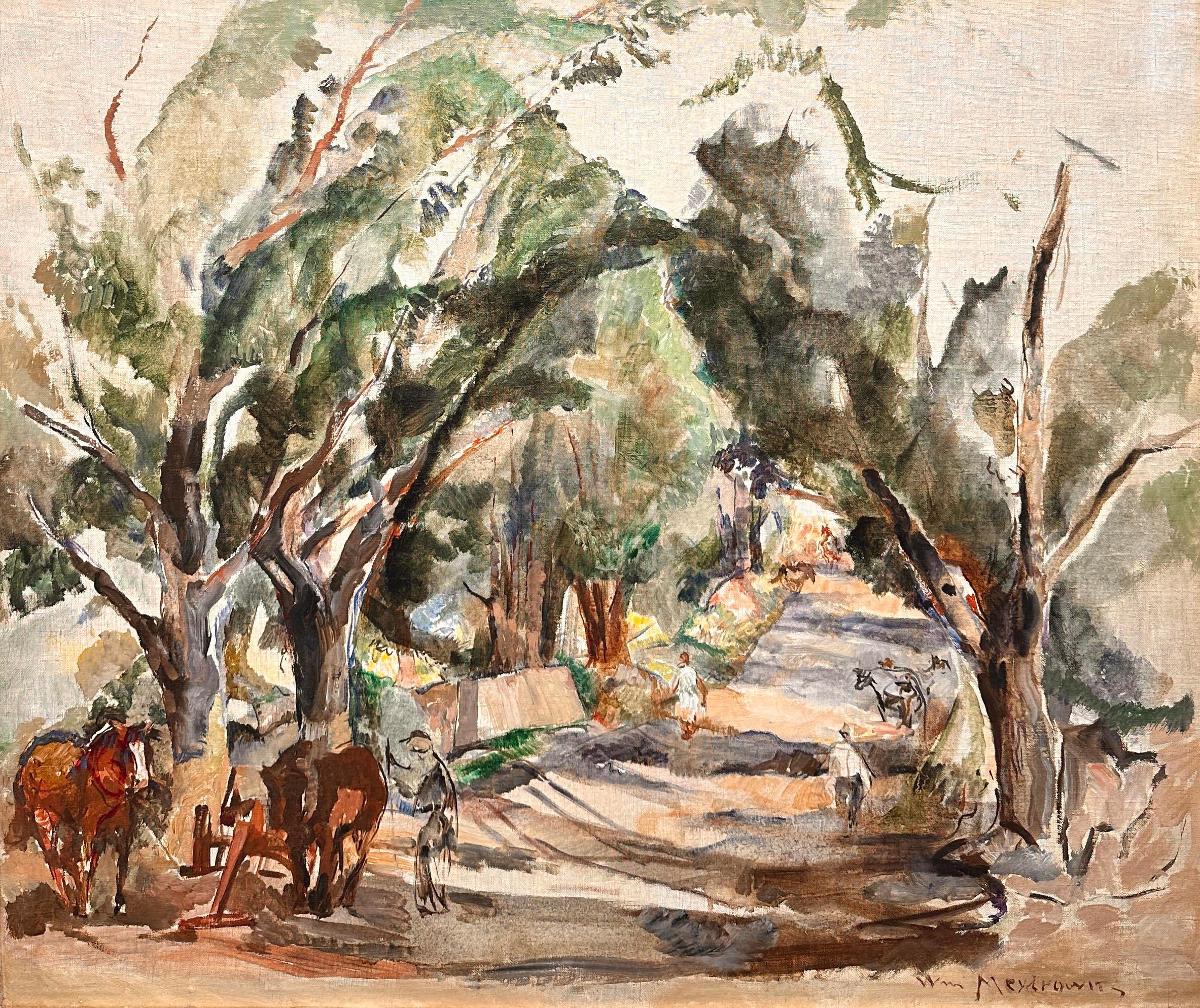 William Meyerowitz - "Road" - Horses, Landscape, Trees by Famous ...